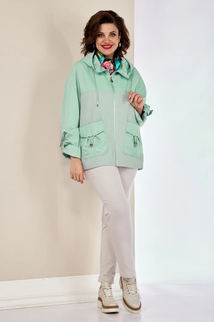 Куртка 2144 мята Shetti купить в интернет магазине Велесмода